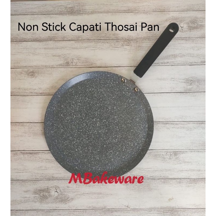 【MBakeware】Non Stick Marble Coating Crepiera Pan Kuali Leper Non Stick ...