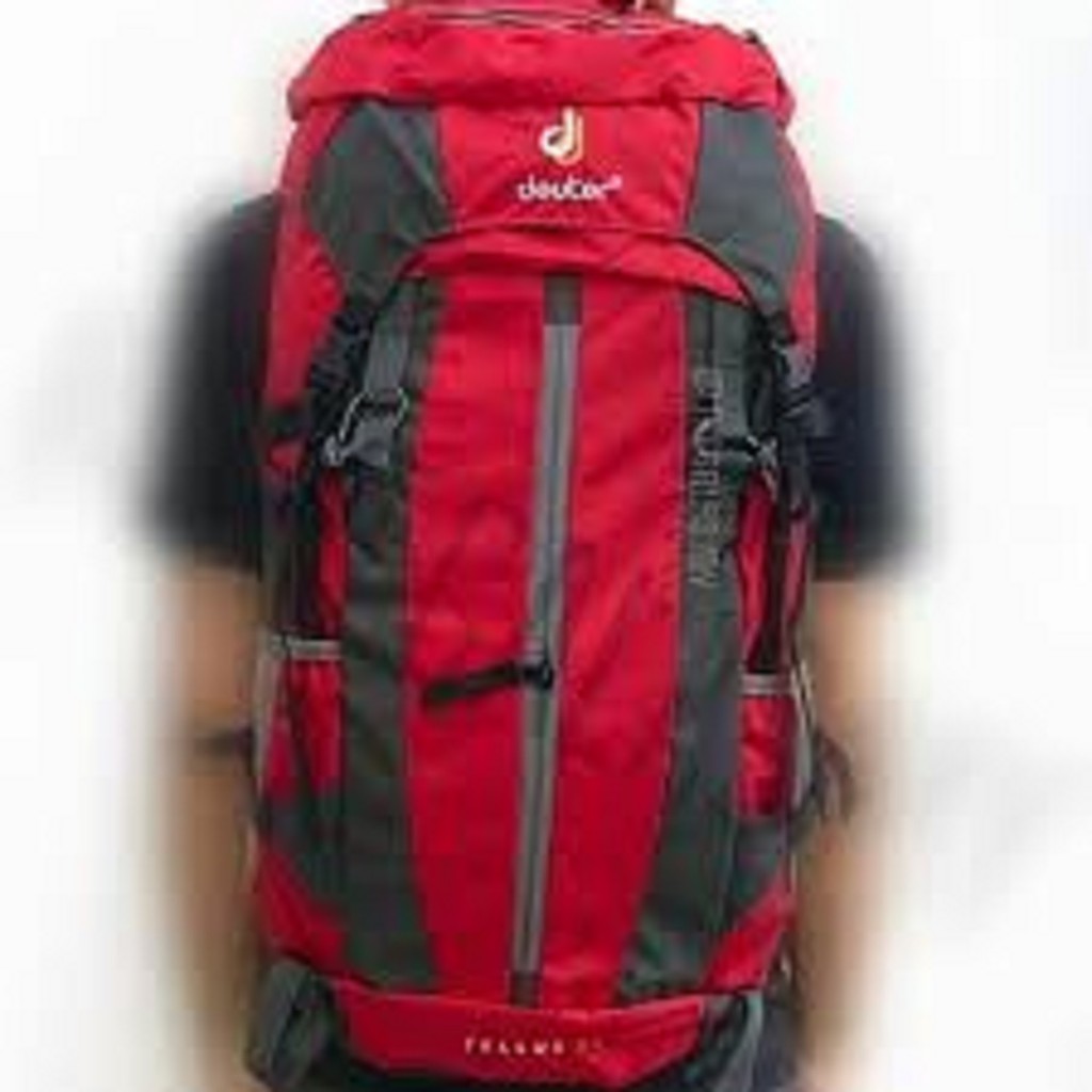 Deuter Tellus Red 45 Black Liter Hiking / Traveling Bag With Support ...