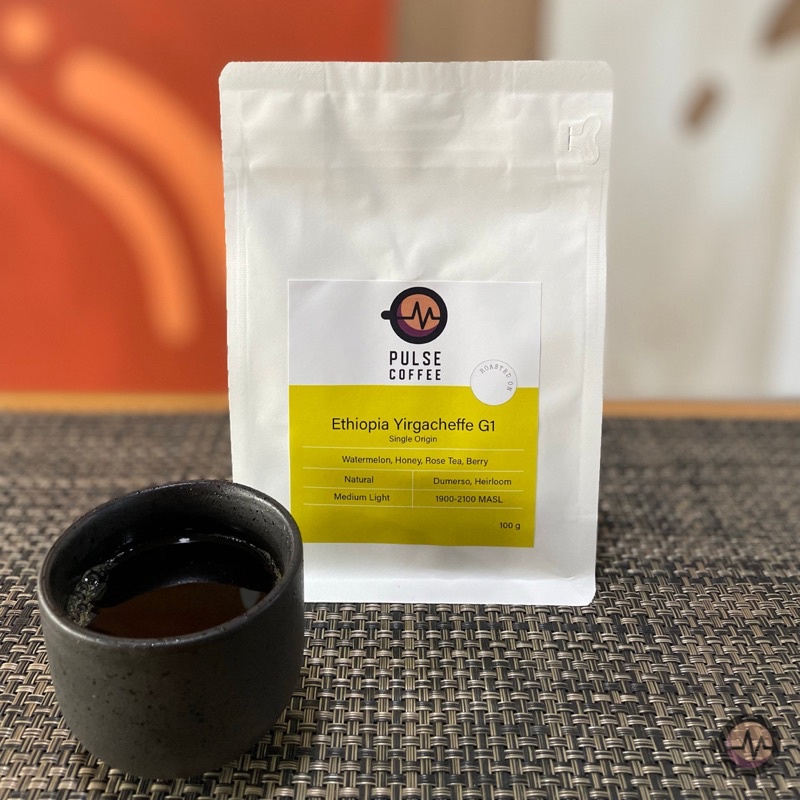 Ethiopia Yirgacheffe G1 Natural (single origin) by Pulse Coffee (100% arabica roasted coffee ...