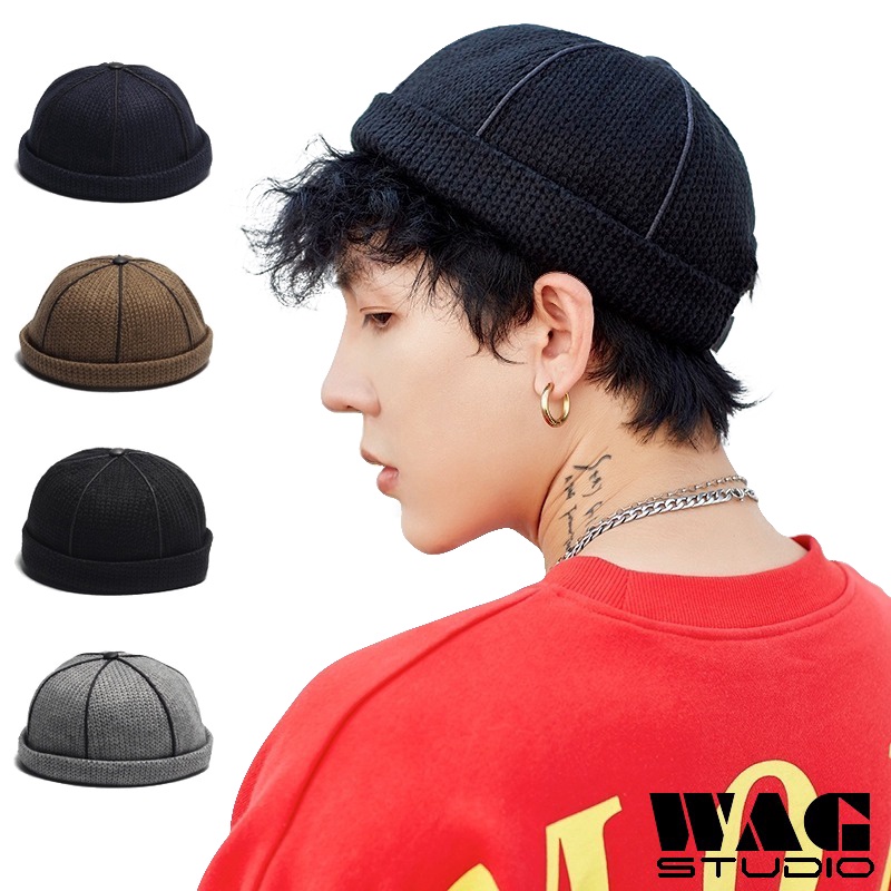 WAG Hat | Ready Stock Vintage Knitted Mikihat Sailor Cap Men Women Hip ...
