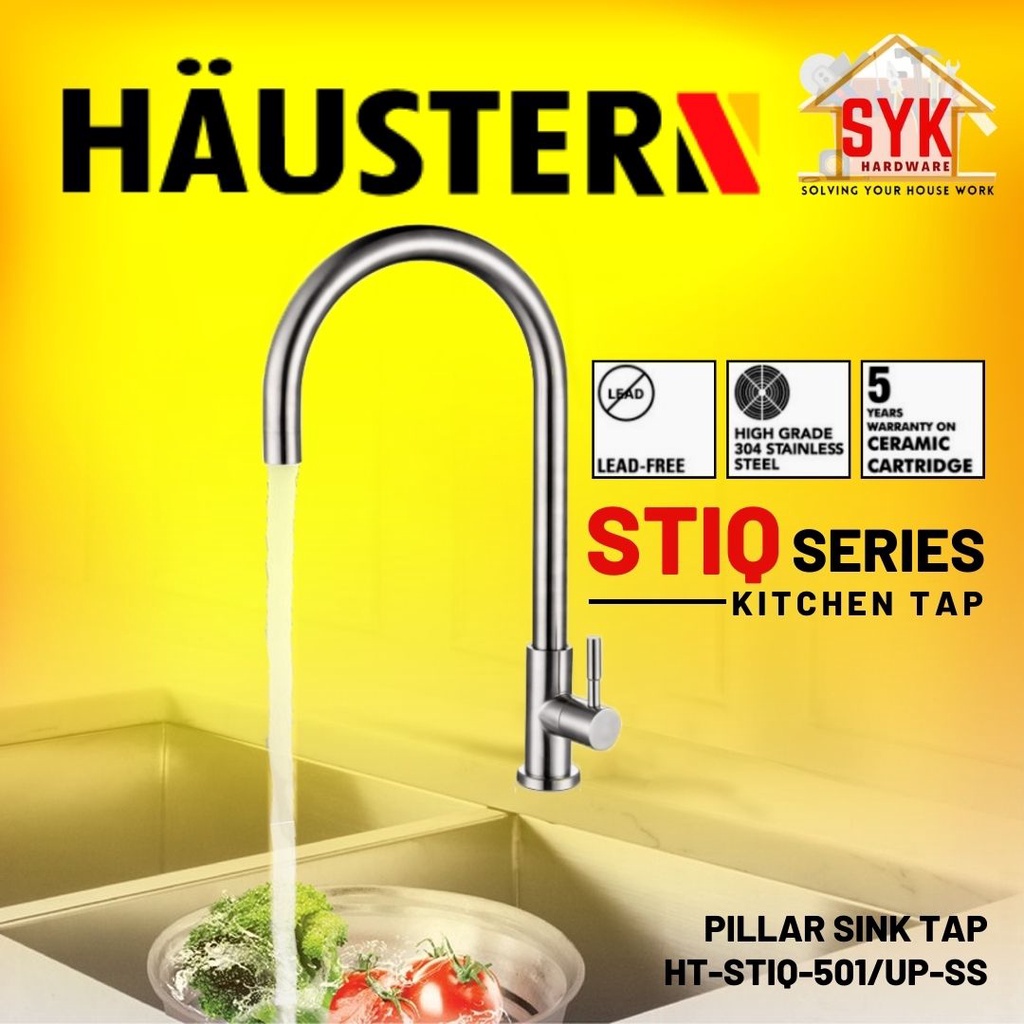 SYK Free Shipping HAUSTERN Pillar Tap HQ-STIQ-501/UP-SS Water Sink Tap ...