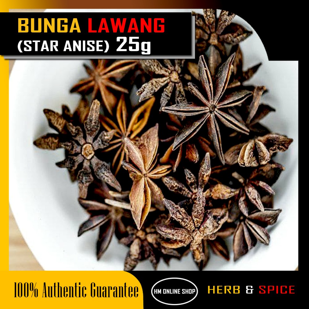 Bunga Lawang (Star Anise) Herb And Spice 25g | Shopee Malaysia