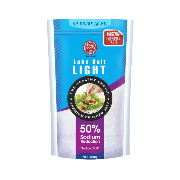 FINE FOOD LAKE SALT LIGHT 300G | GARAM SIHAT UNTUK SEISI KELUARGA ...