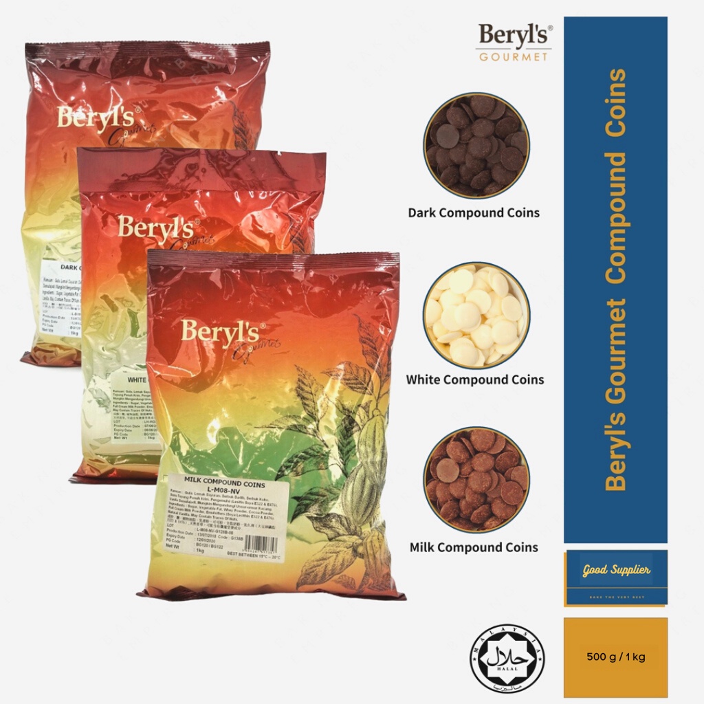 Beryls Chocolate Compound Coins 500 g /1kg | Shopee Malaysia