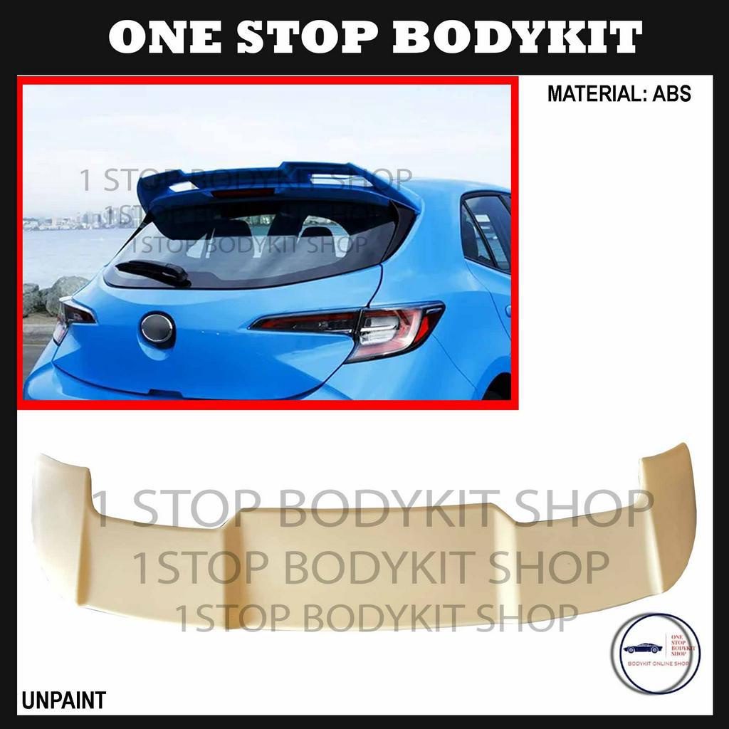 TOYOTA HATCHBACK COROLLA 2018+ REAR TRUNK ROOF SPOILER ABS SKIRT LIP ...