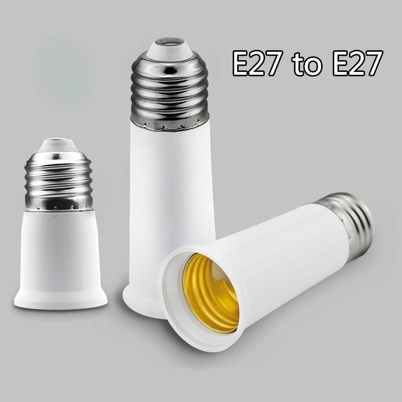 E27 To E27 (120mm) Lengthen Lamp Base Converter LED Light Base Extender ...