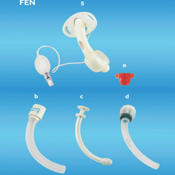 6FEN Covidien Shiley Cuffed Double Lumen Tracheostomy Tube (Fenestrated ...