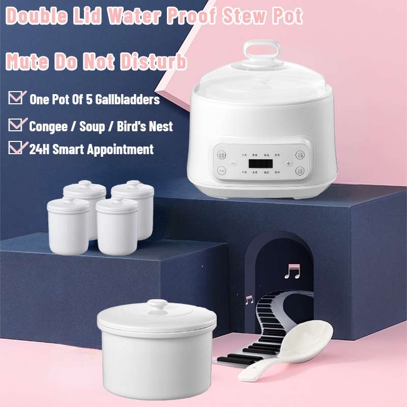 🔥Ready Stock🔥 Electric Stew Pot Slow Cooker One pot of five liners，可蒸米饭 ...