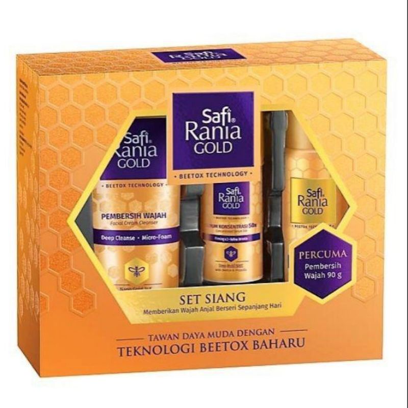 Safi Rania Gold Set [Siang & Malam] | Shopee Malaysia