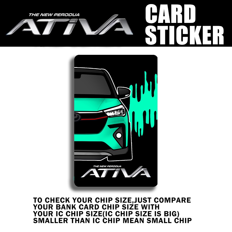 PERODUA ATIVA / ATM STICKER / T*G STICKER / BANK CARD STICKER / ACCESS ...