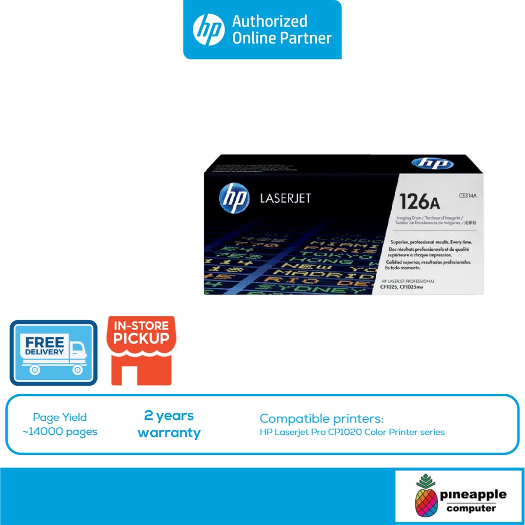 HP 126A LaserJet Imaging Drum (CE314A) | Shopee Malaysia