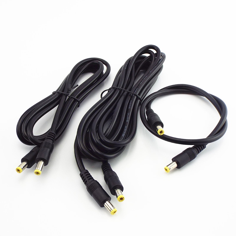 0.5M/1.5M/3M 5.5*2.5mm Plug Power Adapter Extension Cable DC 12V 10A ...