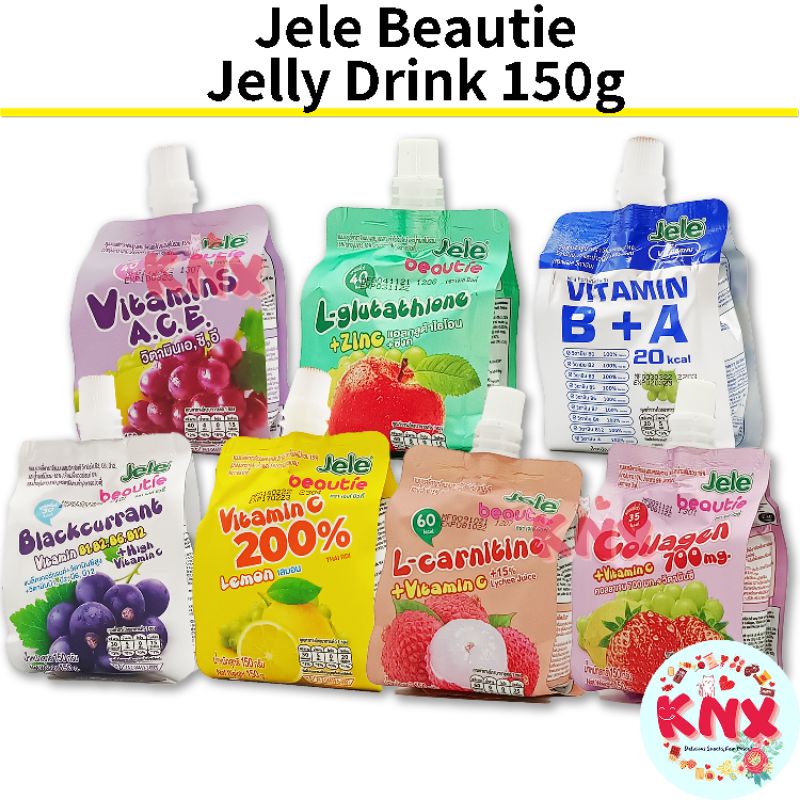 Jele Beautie Jelly Drink Contains Real Fruit Juice 150g | Shopee Malaysia