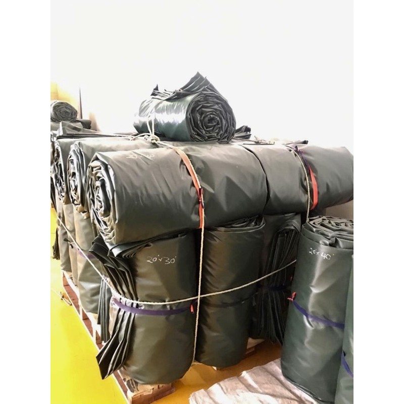 20' x 40' (KN) Heavy Duty Premium PVC Vinylon Tarpaulin Canvas 500g/m2 ...