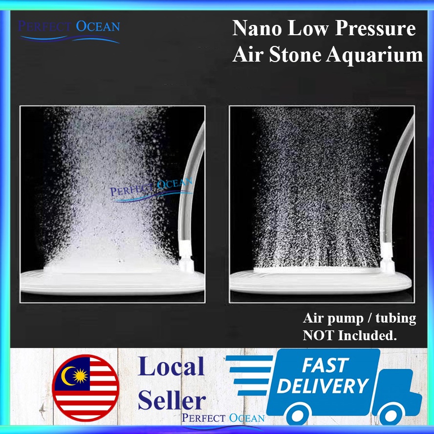 Nano Low Pressure Air Stone Aquarium Batu Angin Halus Bubble Oxygen ...