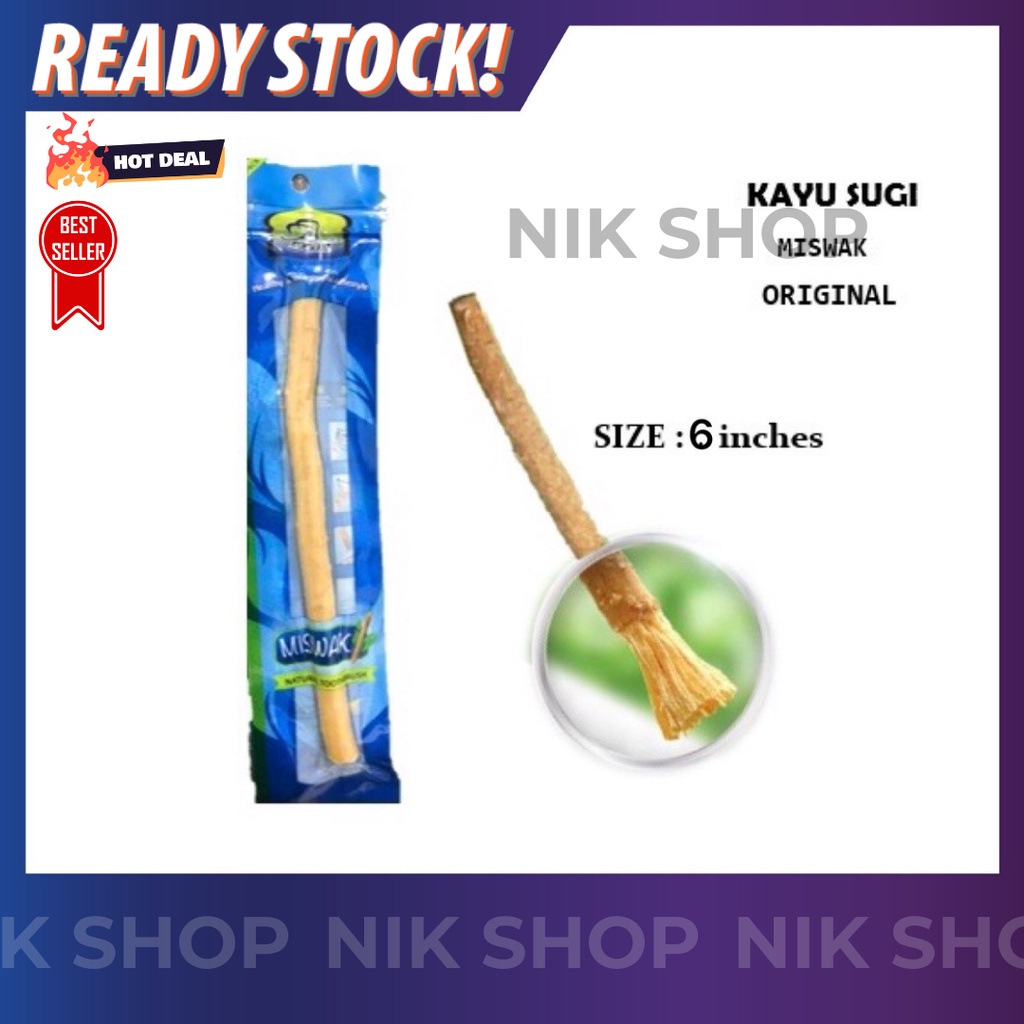 KAYU SUGI MISWAK 🔥CLEARANCE🔥 1PCS (6 INCHES REGULAR SIZE) AL KHAIR ...