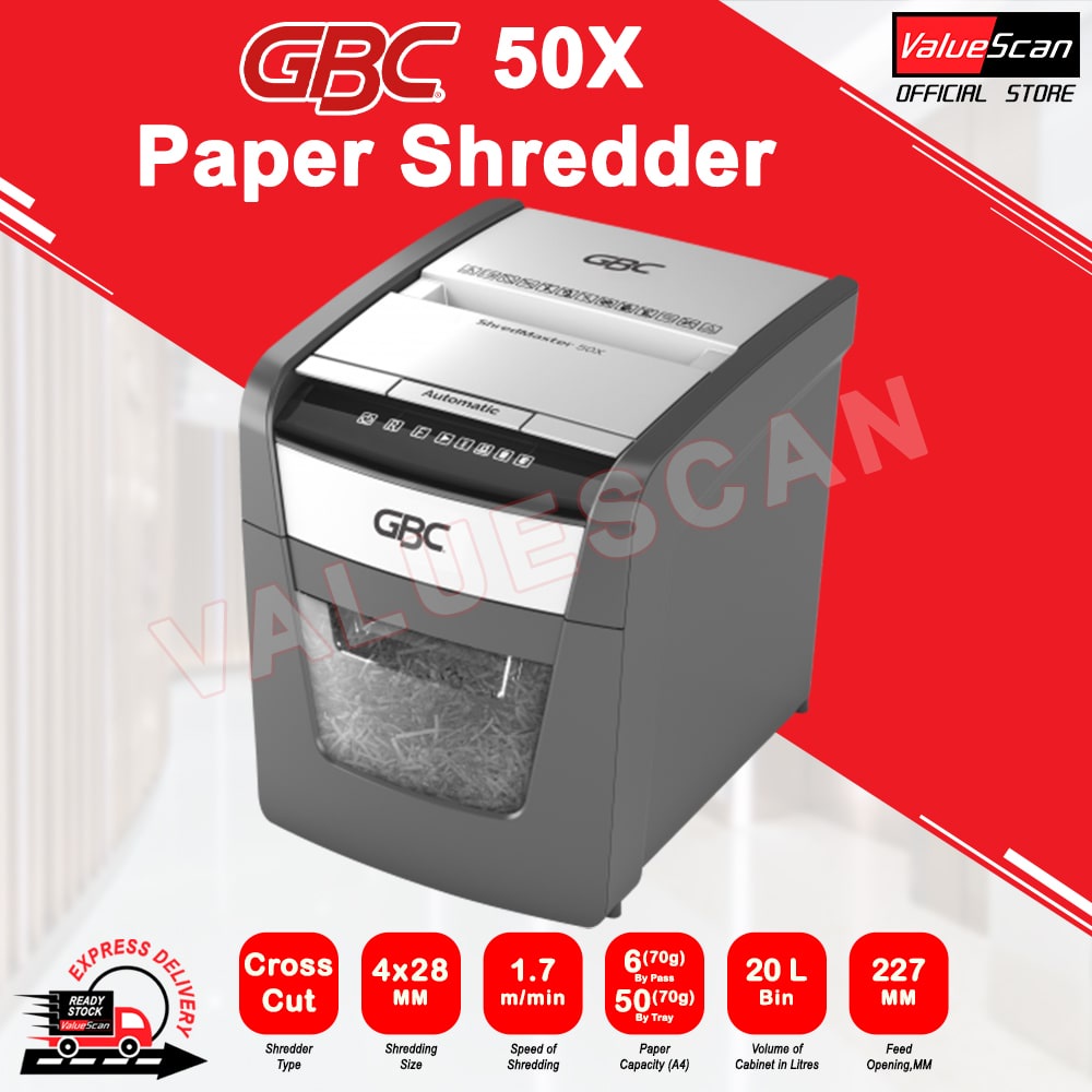 GBC 50X Paper Shredder / Shredding Machine | Shopee Malaysia
