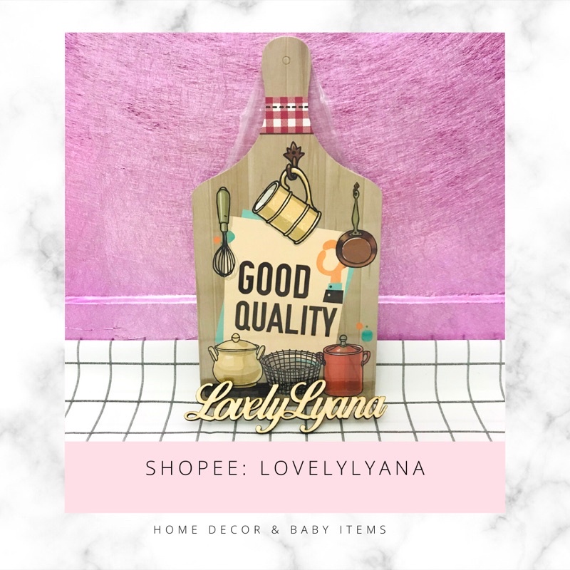 Hiasan Dinding Dapur , Frame Deco Kitchen Cantik😍 dengan Tali [READY ...