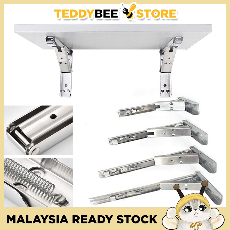 [Folding Angle Brackets]2 Pcs/Set Adjustable Sturdy Table Bench White ...