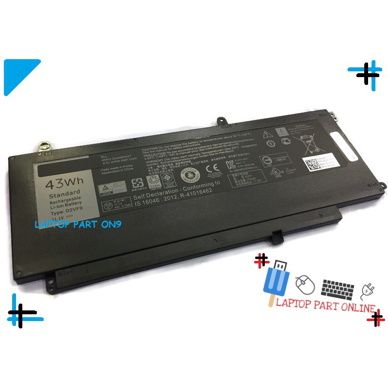 DELL D2VF9 15 7548 7547 DELL INSPIRON 15 7000 VOSTRO 5459 4P8PH 43WH ...