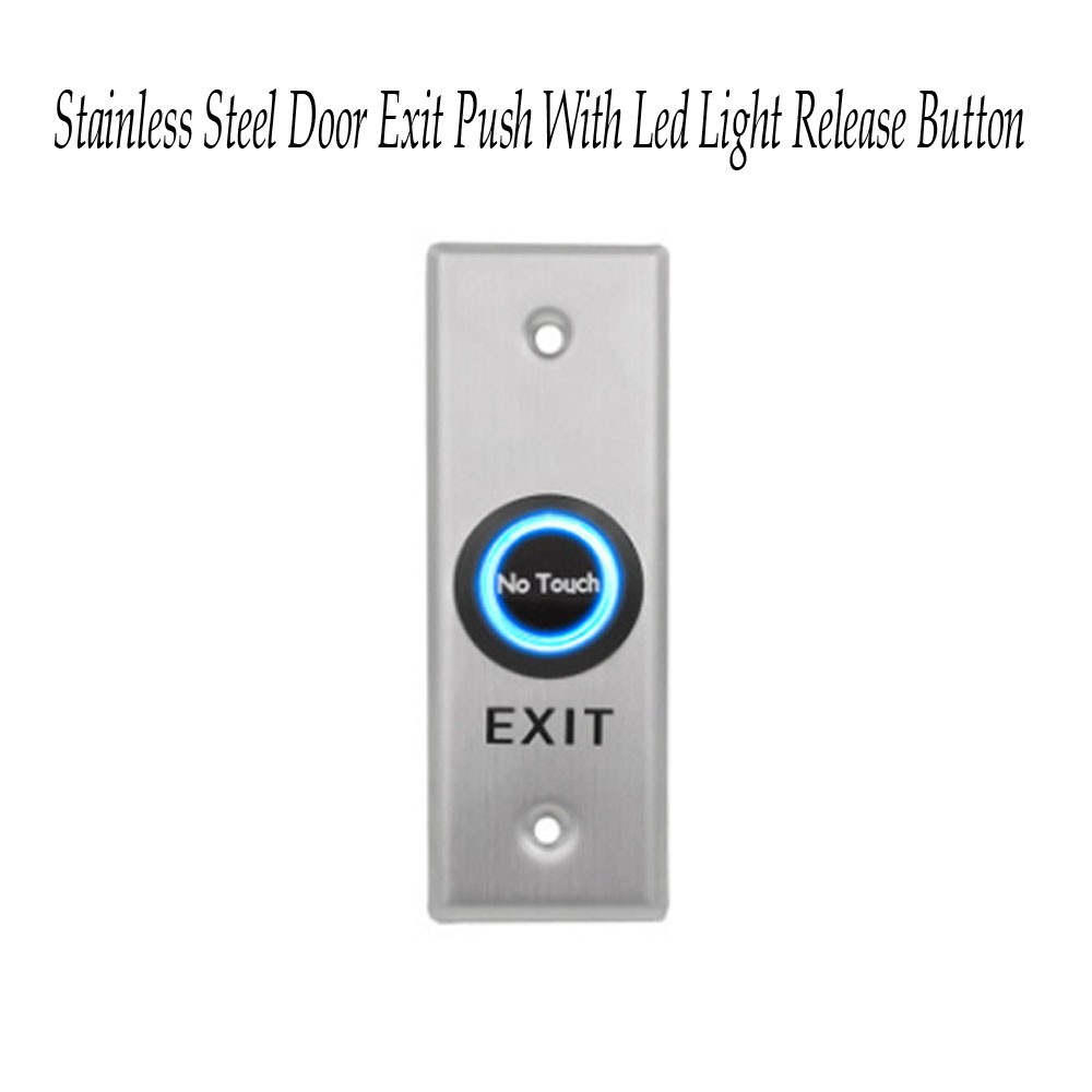 Stainless Steel Infrared No Touch Contactless Door Release Exit Button ...