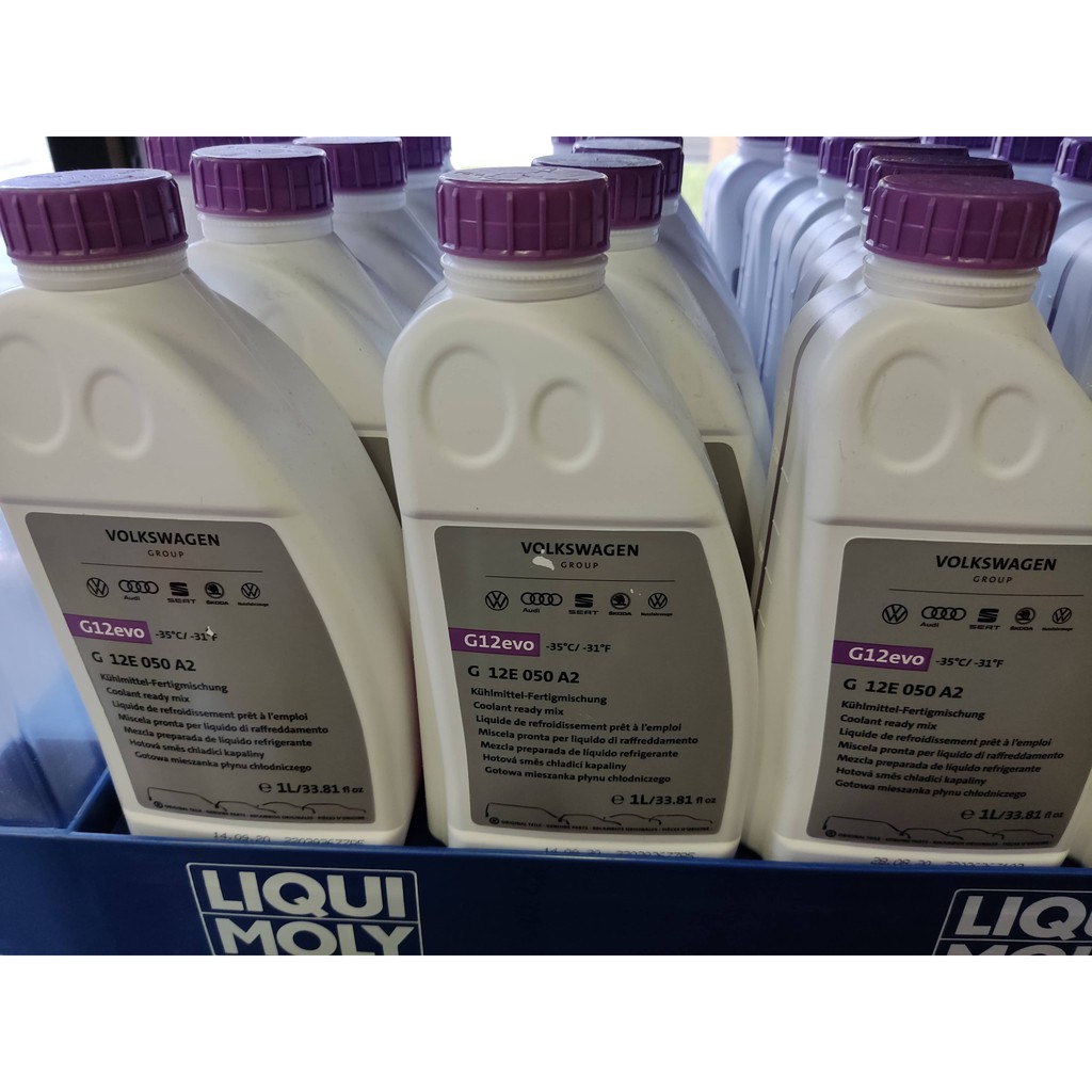 (G12E050A2) 100% GENUINE VW AUDI G12 EVO COOLANT READY MIX 1L VW ORI ...