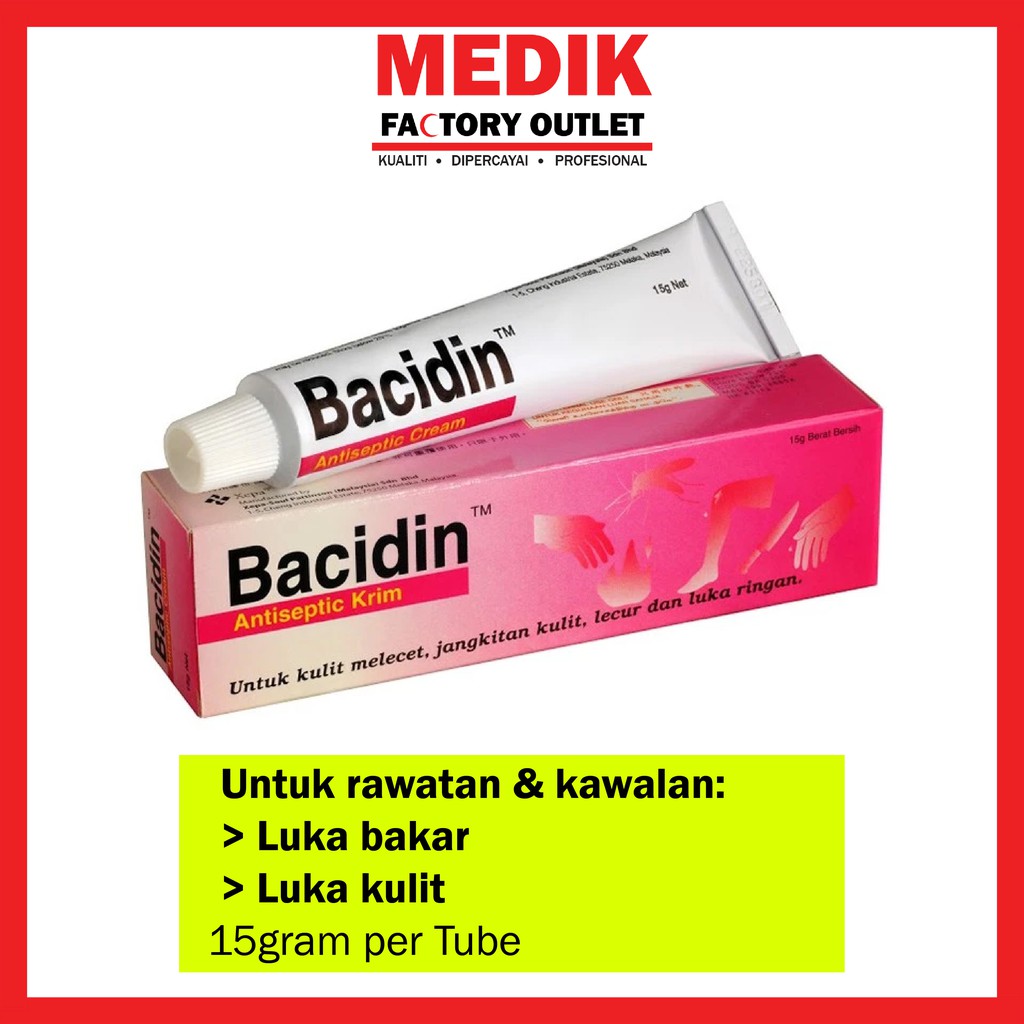 Bacidin Antiseptic Cream 15g | Shopee Malaysia