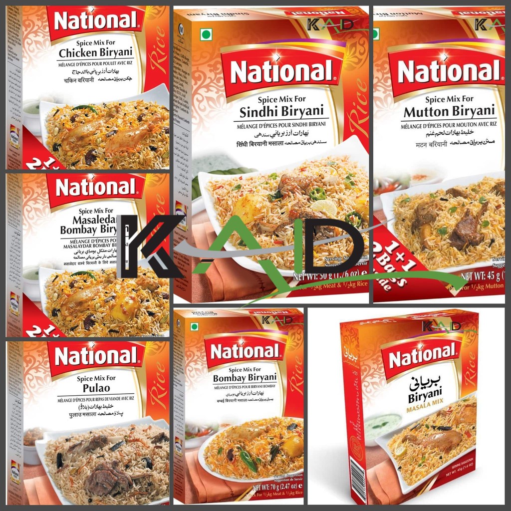 REMPAH BRIYANI NATIONAL - BOMBAY, MUTTON, SINDHI, PULAO, BIRYANI ...