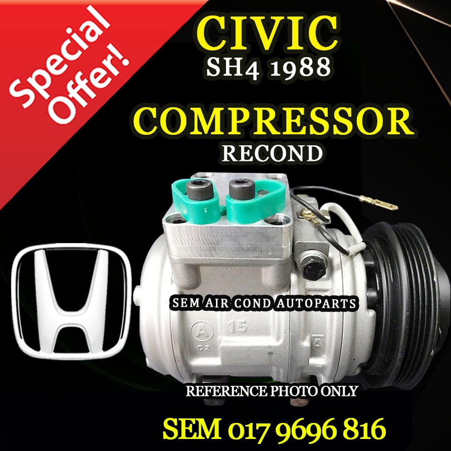 HONDA CIVIC SH4 1988 YEAR RECOND COMPRESSOR/ KOMPRESOR (CAR AIRCOND ...