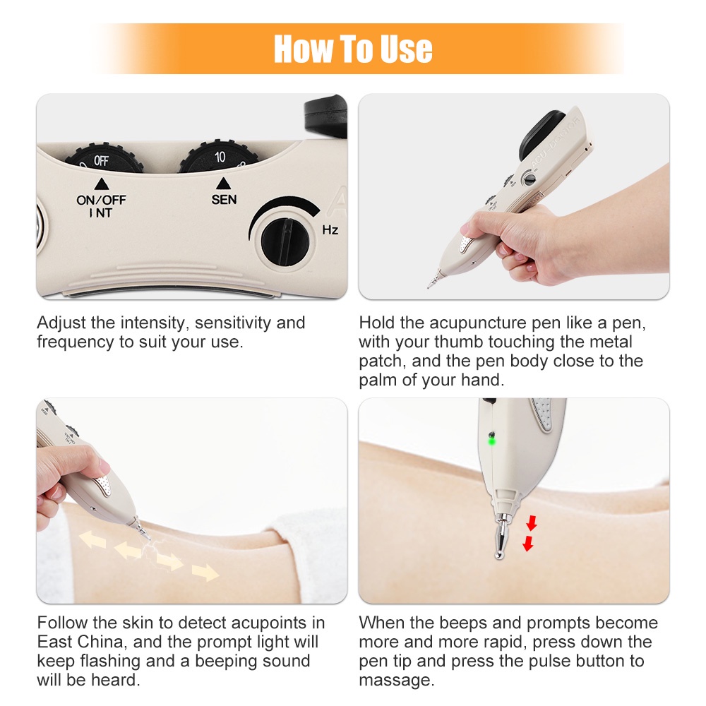 Electronic Acupuncture Pen Point Detector Acupuntura Massage Pain ...