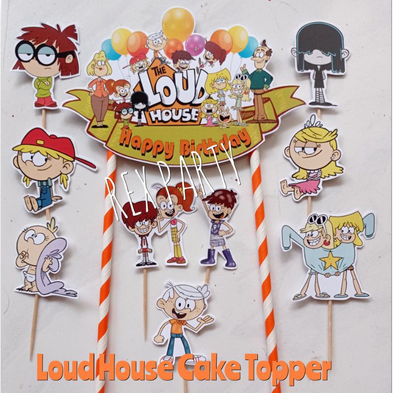 Topper Loud House/Cake Topper/Topper Banner Loud House/Birthday Topper ...