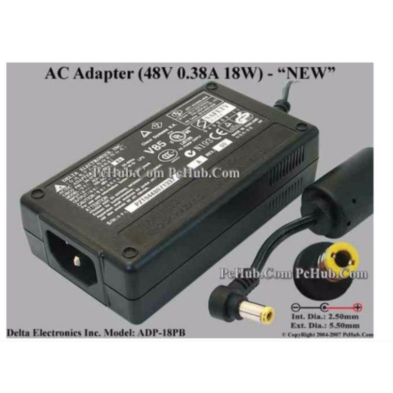 Delta power adapter for Cisco switch 48v 0.38A free power cable ...