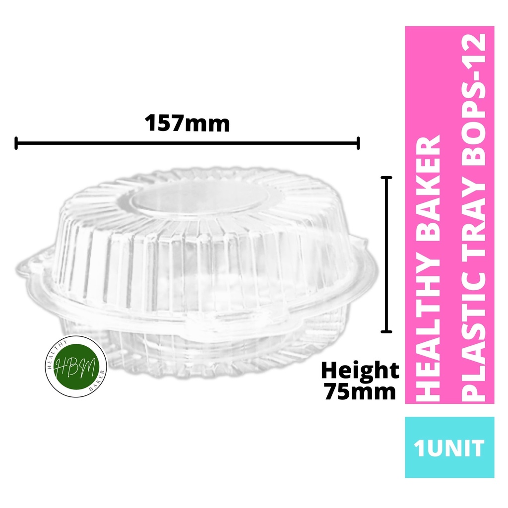 Ready Stock 5PCS BOPS-12 - Plastic Tray with Lock Bakery Disposable ...