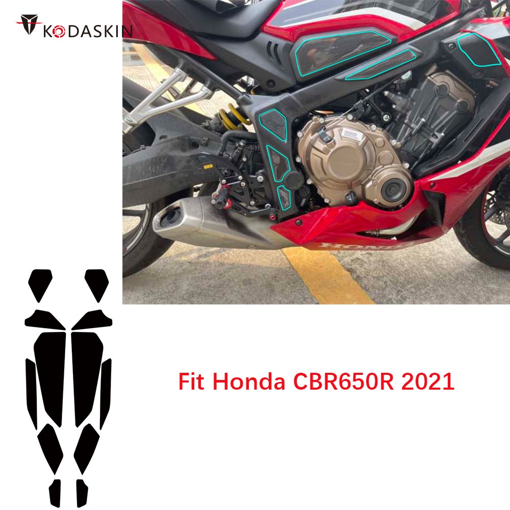 KODASKIN CBR650R Body protection sticker Carbon fiber sticker fit Honda ...