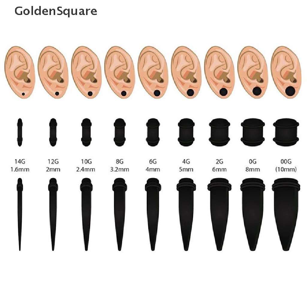 GG 36Pcs Ear Gauge Taper and Plug Stretching Kit Ear Flesh Tunnel ...
