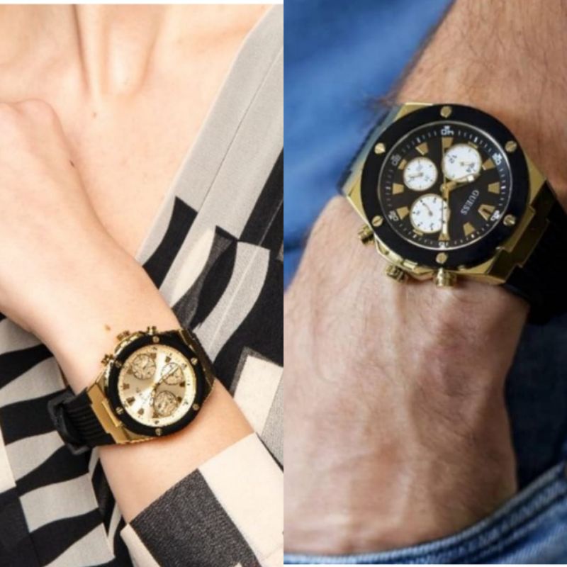 Authentic Guess GW0057G1 GW0030L2 Sweet Couple Men's and Women's Watch ...
