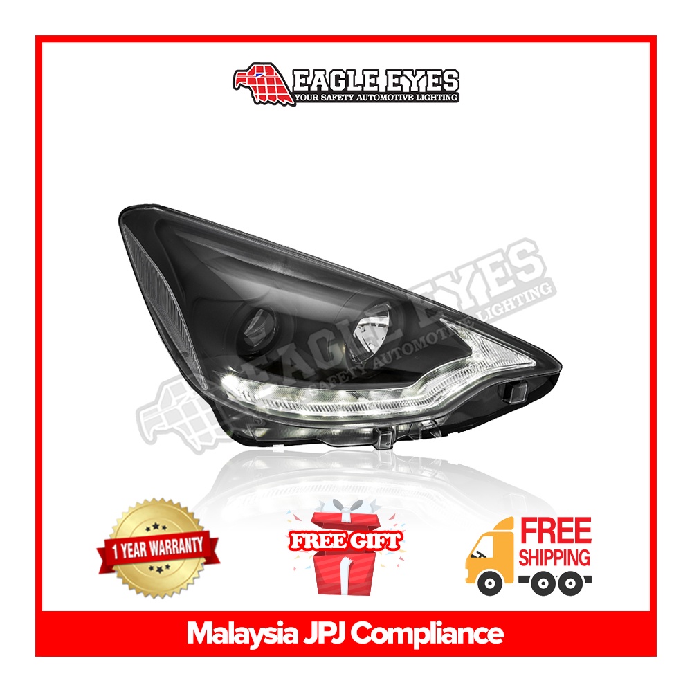 TOYOTA PRIUS C 2012-2016 PROJECTOR LED DRL HEADLAMP | Shopee Malaysia