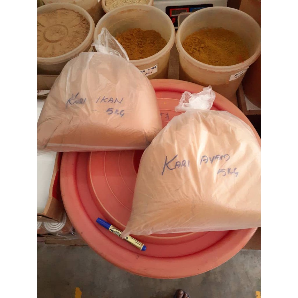 Rempah kari Ayam/Daging/Ikan/Pesamah/Kari Kambing KEDAI REMPAH KEPALA ...