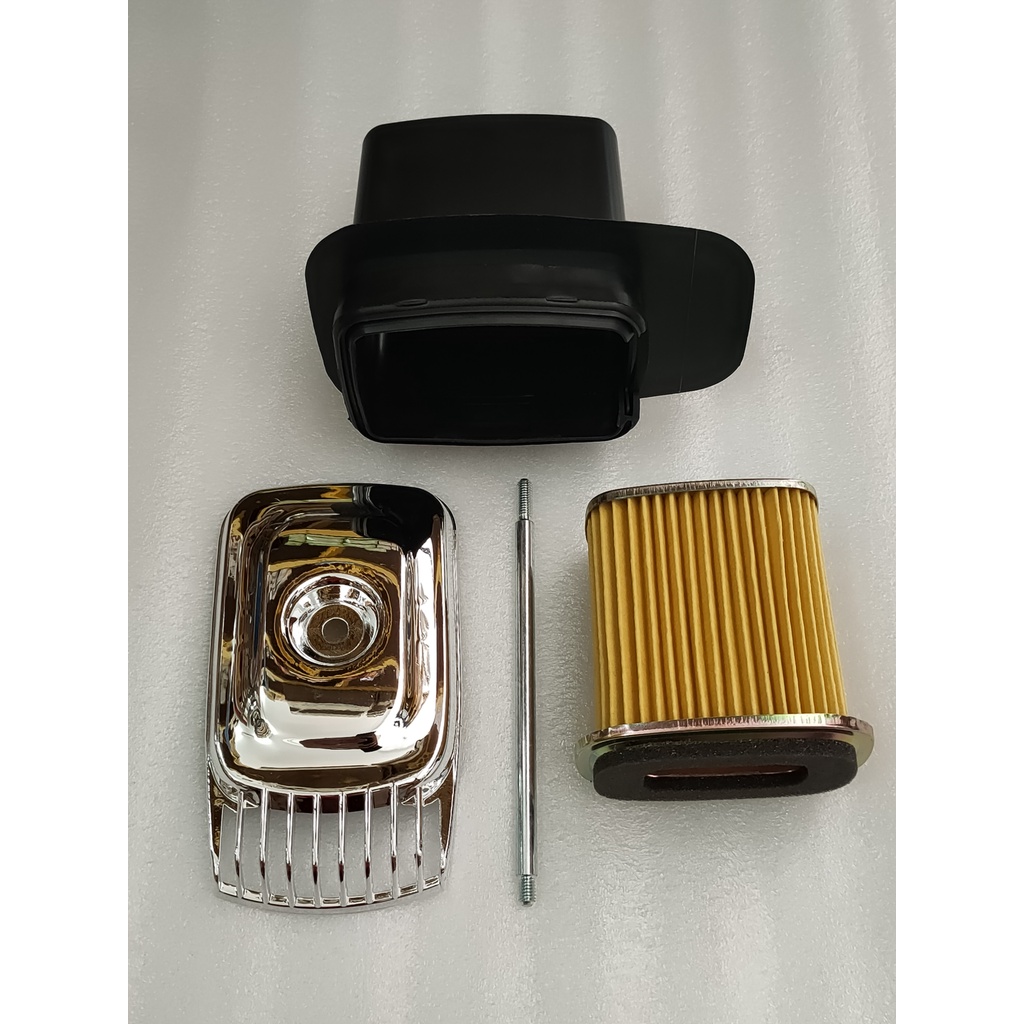 C70/GBO/GBOJ ( 4 IN 1 ) (CHROME & WHITE) AIR CLEANER SET / AIR FILTER ...