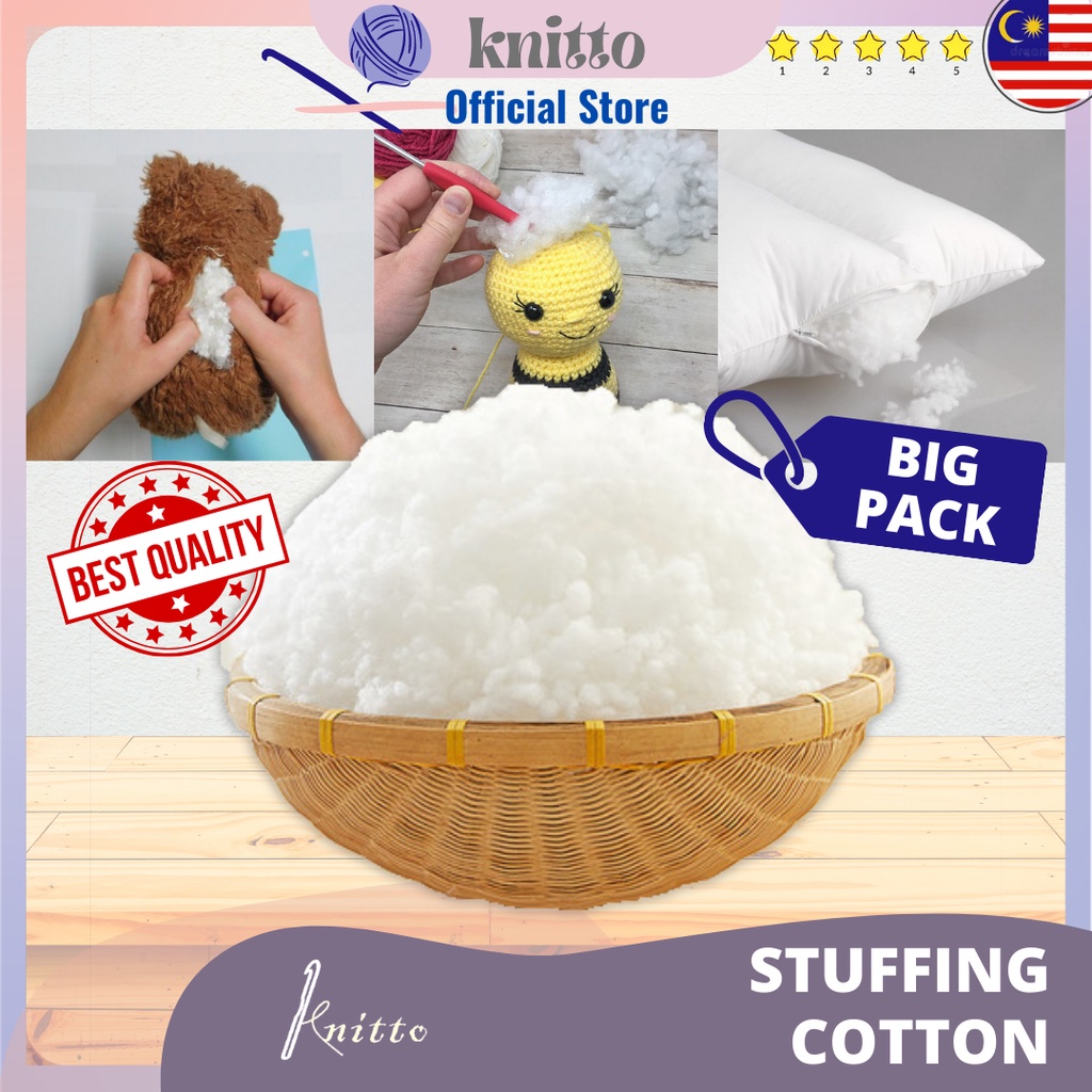 High-resilience Stuffing Cotton PP Pearl Cotton Crochet Pillow Filling ...