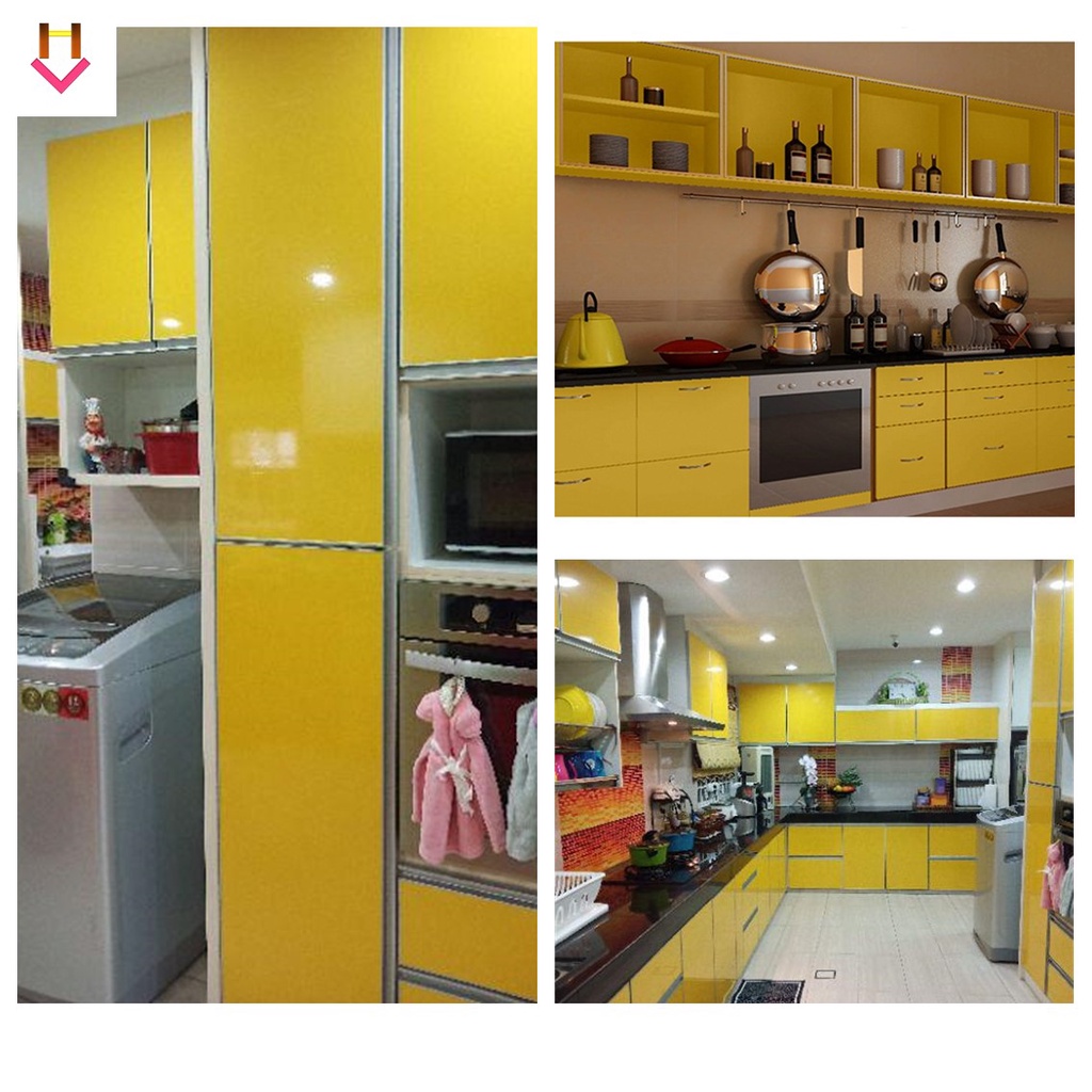 60cm x min. 2m Metallic Colour Wallpaper / Furniture Sticker 橱柜翻新贴纸 ...