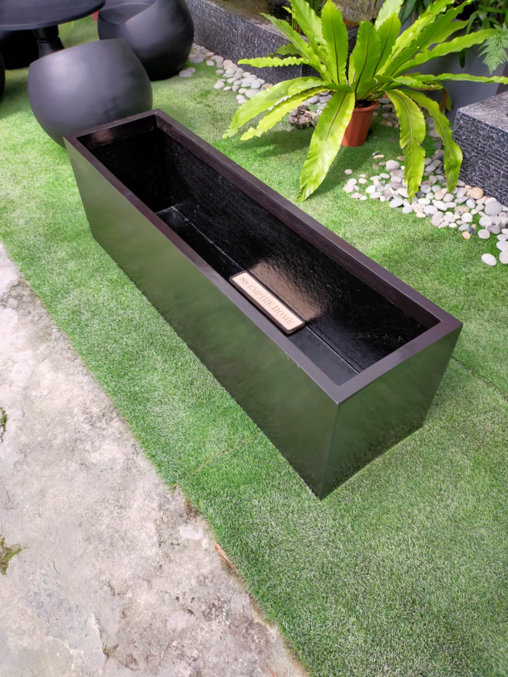 RUDI PB8 Fiberglass 5 Feet Custom Made Fence Planter Box Wall Divider ...