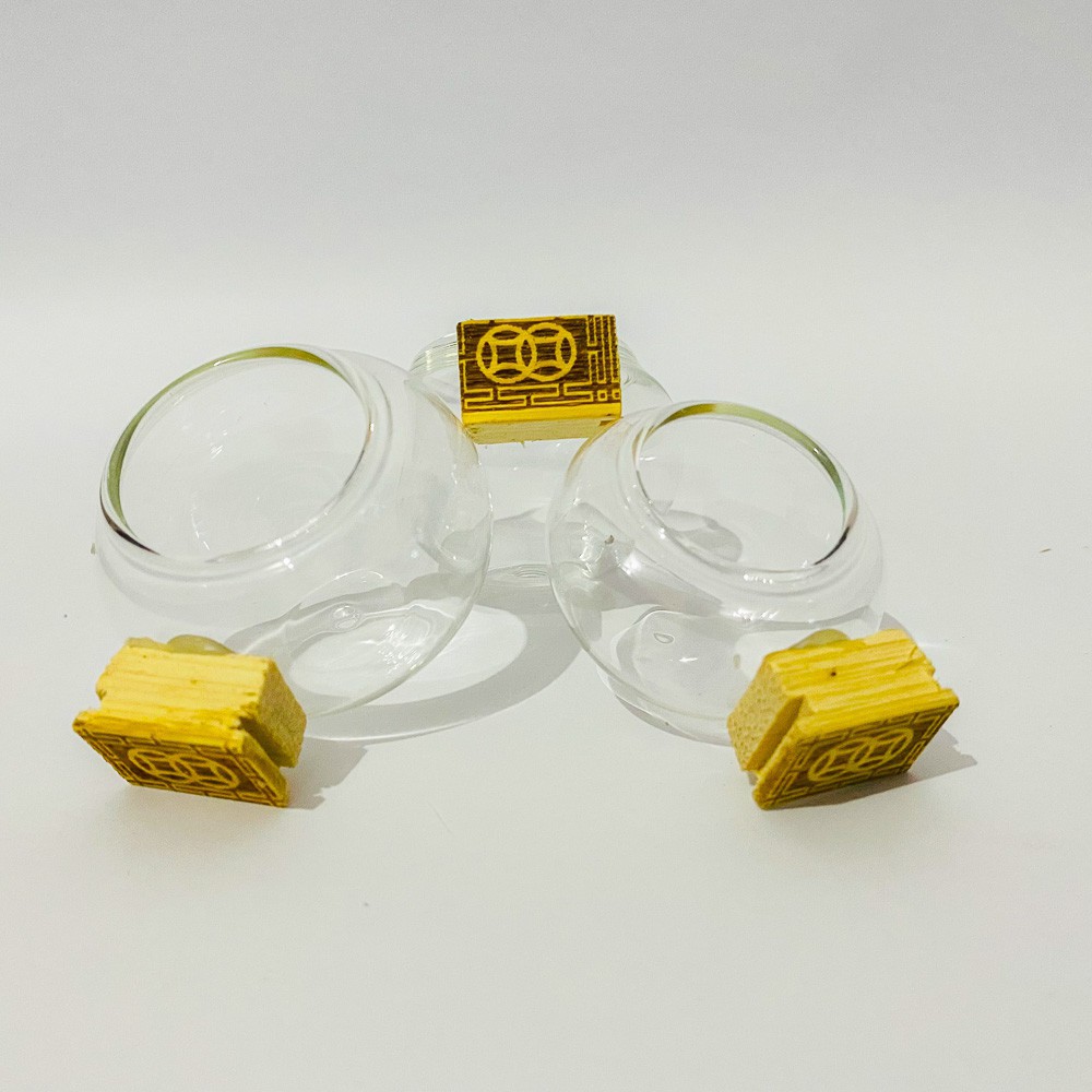 High quality, super beautiful, high quality perforated bamboo ear glass ...