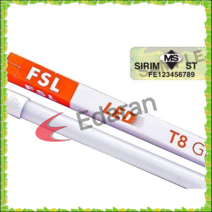 FSL LED T8 2' GLASS TUBE 9W (6500K) , (4000K) AND (3000K) | Shopee Malaysia