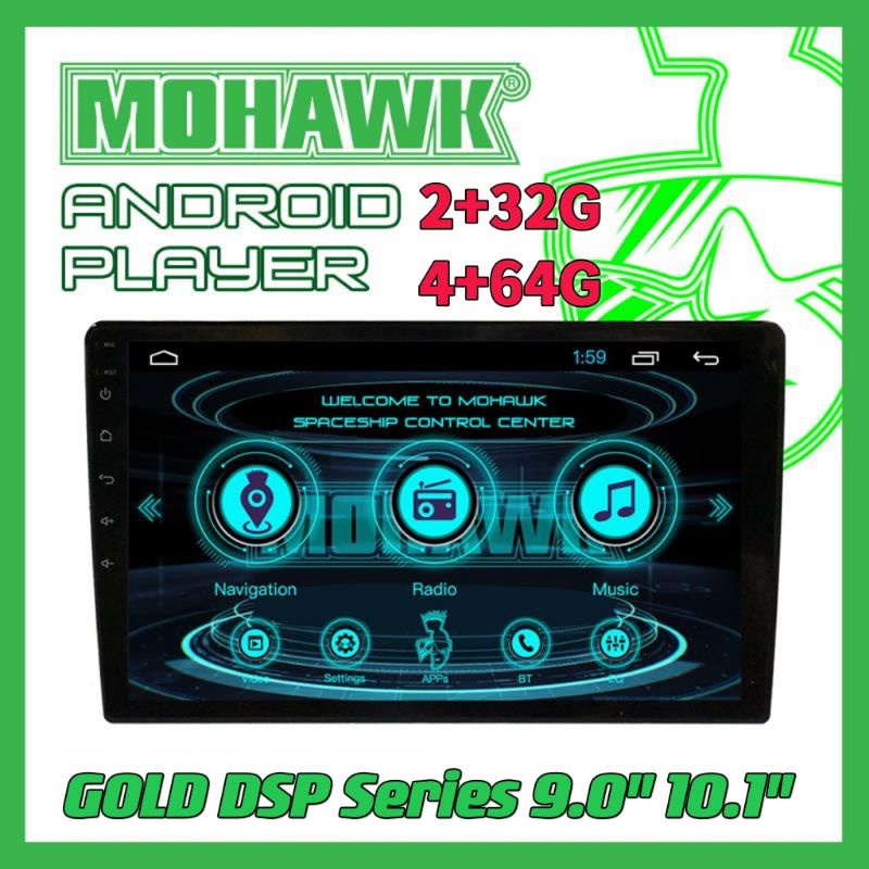 Mohawk Android Player Touch Screen 9" 10" 8core 64g ips dsp TV city ...