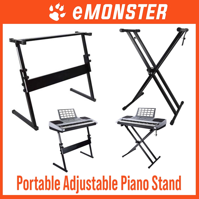 Single X Double X Single Layer Heavy Duty / Z-Shape Adjustable Music ...