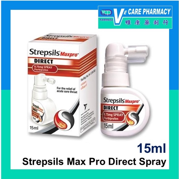 Strepsils Max Pro Direct Spray 15ml (Exp: 09/2026) | Shopee Malaysia