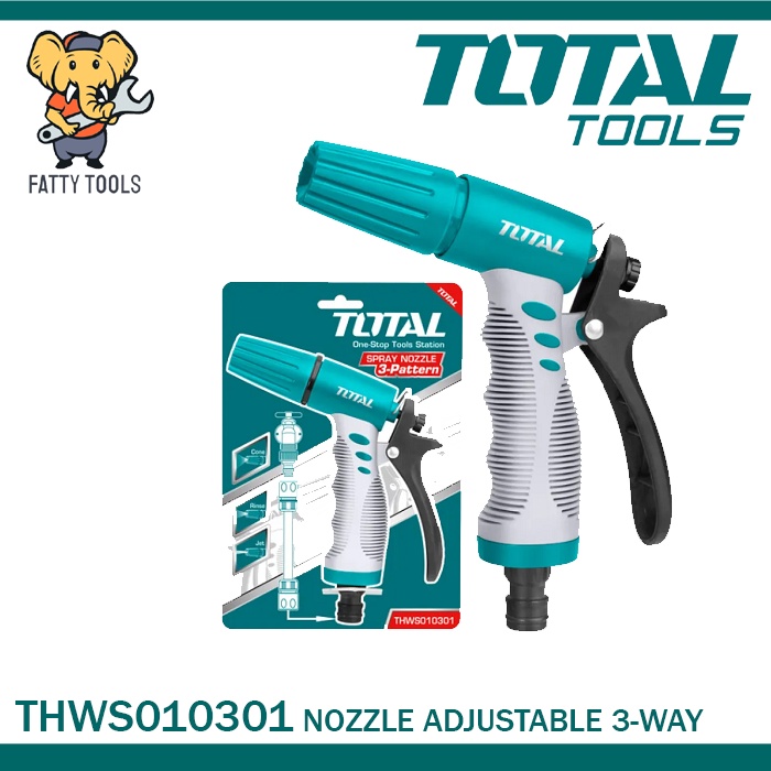 TOTAL THWS010301 PLASTIC TRIGGER NOZZLE ADJUSTABLE 3-WAY | Shopee Malaysia