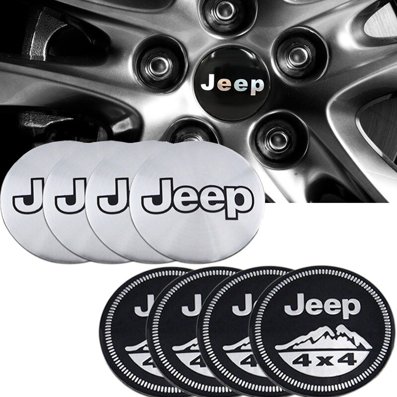4pcs/set Wheel Hub Center Cap Stickers Badge for Jeep Grand Commander ...