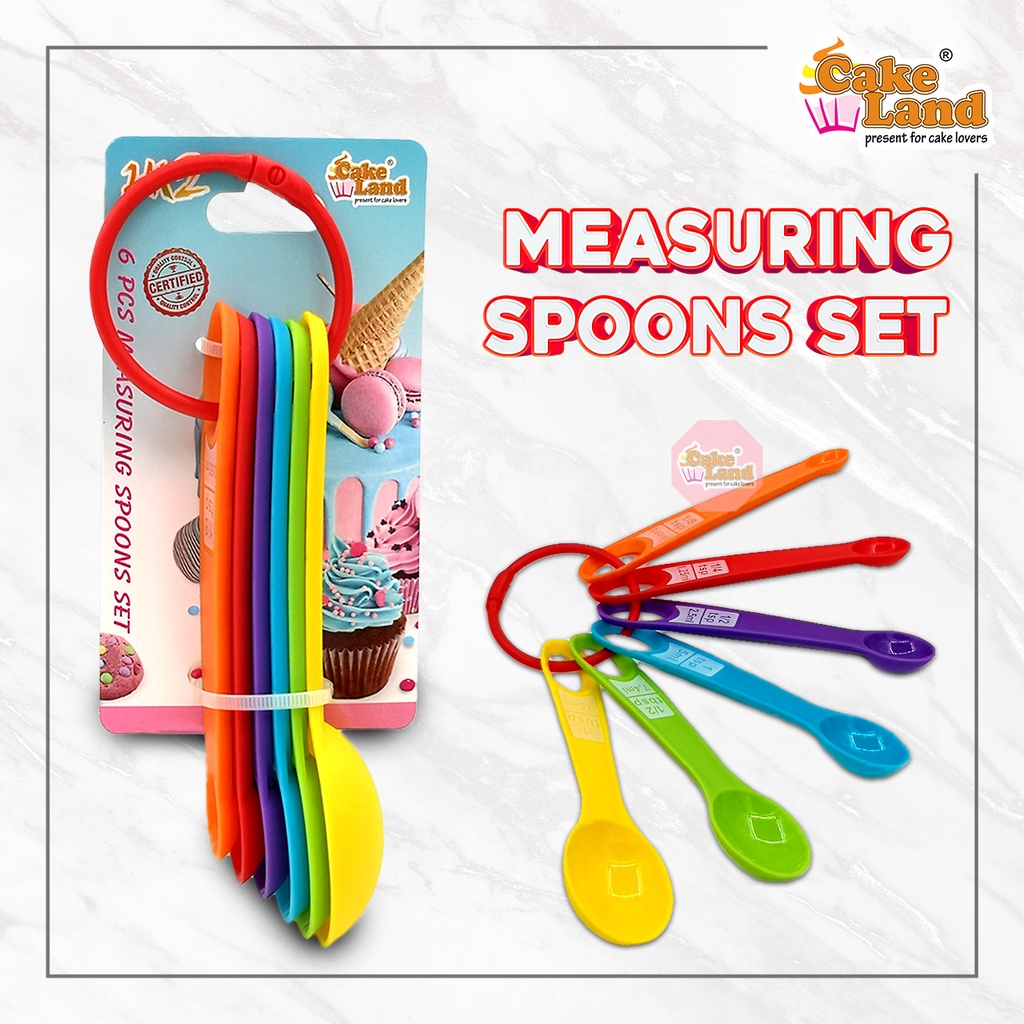 CAKE LAND Measuring Spoons (6 Pcs) | Shopee Malaysia